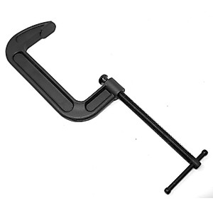 WEN CLC630 Heavy-Duty Cast Iron C-Clamps with 6-Inch Jaw Opening and 2.75-Inch Throat, 2 Pack