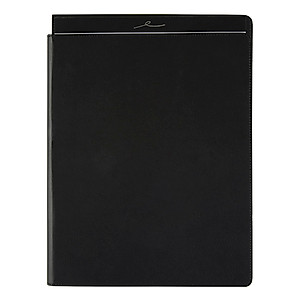 Office Depot® Brand Professional Legal Pad With Privacy Cover, 8-1/2" x 11", Narrow Ruled, White, 100 Pages (50 Sheets), Black