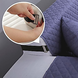 JIABOLANG Double Side L Shape Couch Cover Sectional Sofa Covers Set Chaise Couch Cover Slip Covers for Sofas Couches Sectional Furniture Protector Cover (Medium,Grey)