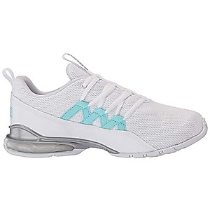 PUMA Women's Riaze Prowl, Puma White-Gulf Stream, 9