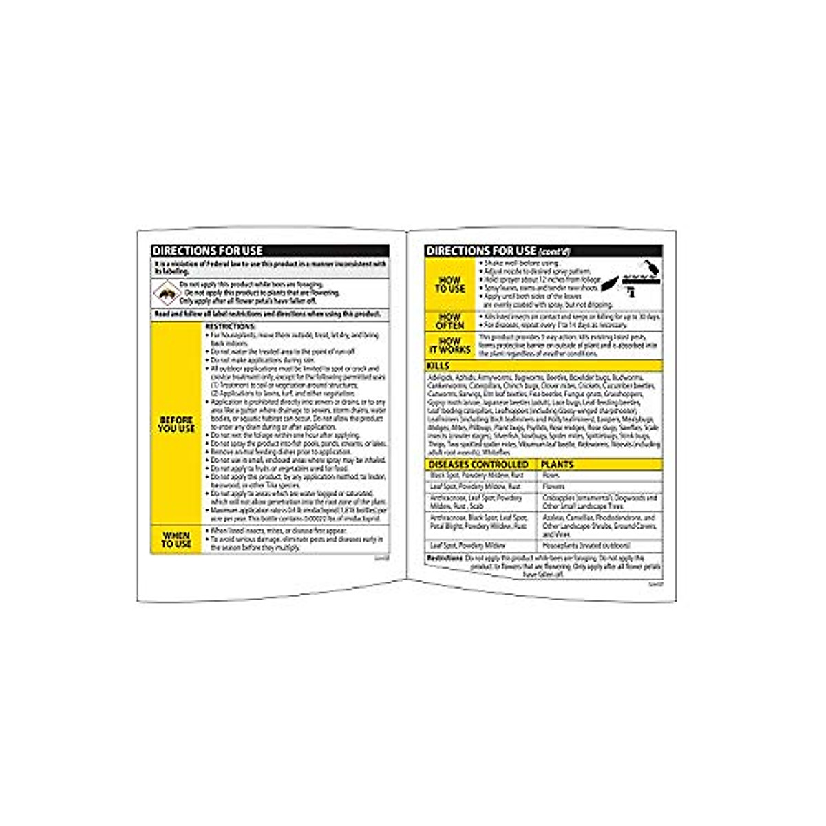 BIOADVANCED 701290B Insecticide Fungicide Miticide 3-in-1 Insect, Disease & Mite Control, 24 oz, Ready-to-Use (Pack of 2)