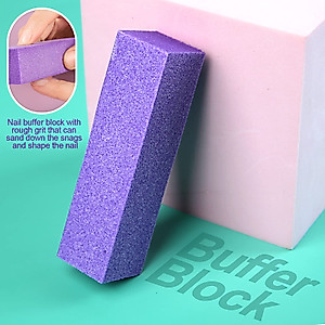 Teenitor Nail Gel Remover Tools Kit with Nail Remover Clips, Nail Remover Pads, Cuticle Oil, Nail Brushes, Nail File Buffer Block, Cuticle Peeler, Cuticle Pusher