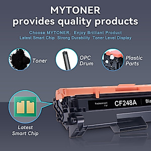48A CF248A-MYTONER Compatible Toner Cartridge Replacement for HP 48A CF248A M15w M29w M31w Printer Ink(Black, 2-Pack)