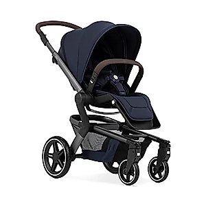 Joolz Hub+ - Parent Facing Stroller for Babies 6 Months+ (Up to 50 lbs) - Compact & Stylish - Easy Fold - One-Hand Steering - LED Lights - XXL Sunhood - Superior Comfort (Navy Blue)