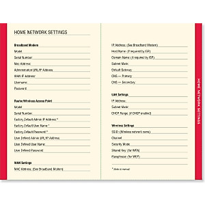 The Personal Internet Address & Password Logbook (removable cover band for security)