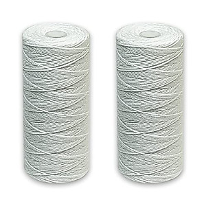CFS – 2 Pack Polypropylene String Wound Water Filter Cartridges Compatible with Culligan Sediment Filter, Heavy Duty Well Water Filter Models – Whole House Replacement Filter Cartridge – 5 Micron