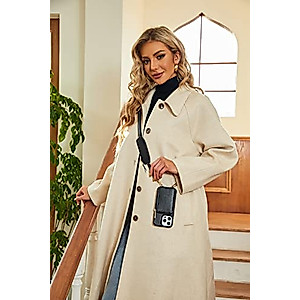 ZVE Detachable Leather Zipper Small Purse Pouch Bag Carrying Coins Keys for Women Men - Black