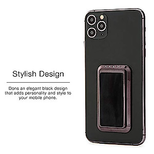 HANDL New York HANDLstick Black Suede Grip and Stand for Smartphone