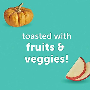 Beech-Nut Toddler Snacks, Mini Waffles with Hidden Veggies, Pumpkin Apple Cinnamon, Non-GMO, 3.2 oz Bag (7 Pack)