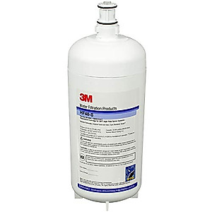 3M Aqua-Pure Water Filtration Replacement Cartridge for Commercial Ice Maker Machines HF40-S for High Flow Series ICE140-S, Reduces Bacteria, Sediment, Chlorine Taste and Odor, Cysts, Inhibits Scale