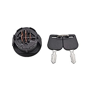 Lawn Tractor Ignition Switch with Key 5 Terminals 725-04659 925-04659 GY00191 Compatible with MTD John Deere Ariens Craftsman