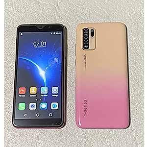 Unlocked Cell Phone，Y77 aderroo Android Smartphone, 5.72-inch IPS Full-Screen，Front and Rear Cameras，1GB RAM 8GB ROM，Only Supports Dual SIM Card Frequency Band of 3GWCDMA：850/2100MHZ（red）