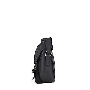 Louis Vuitton, Pre-Loved Black Monogram Eclipse Voyager Messenger PM, Black