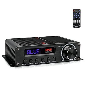 Pyle - PFA560BT - Wireless Bluetooth Home Audio Amplifier - 100W 5.1 Channel Home Theater Power Stereo Receiver, Surround Sound w/HDMI, AUX, FM Antenna, Subwoofer Speaker Input, 12V Adapter