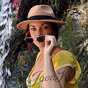 JOVAKIT Men's Polarized Aviator Sunglasses Retro Military Style Pilot Sun Glasses Bayonet Temples UV400 Protection (Gold/Grey)