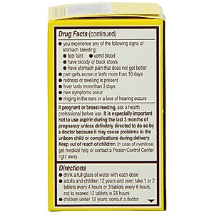 Genuine Bayer Aspirin 325mg Tablets, 24-Count (Pack of 2)