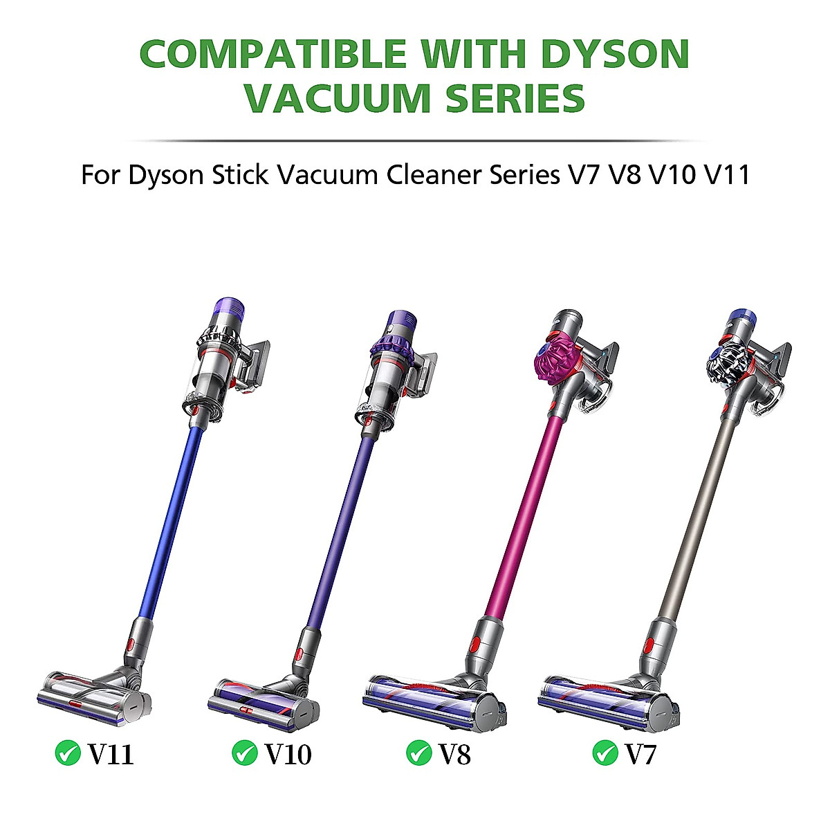 Cabiclean Quick Release Wand for Dyson V15 V11 V10 V8 V7 Cordless Stick Vacuum Cleaners, Attachment Extension Tube (Blue)