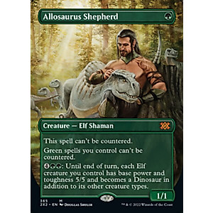 Magic: the Gathering - Allosaurus Shepherd (365) - Borderless - Double Masters 2022