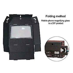 Weiwu Screen Magnifier Retro TV Shaped 3D Amplifier Enlarged Video Picture from Mobile Phone
