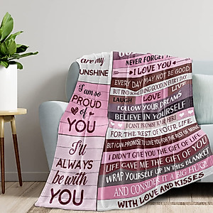 Pozevan Goddaughter Gifts from Godmother Godfather, Baptism Gifts for Girl, Birthday Gifts for Goddaughter, Goddaughter Baptism Gifts, God Daughter Gifts from Godmother, Blanket (60x50 Inches)