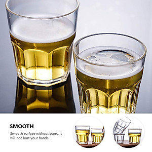 YARNOW 6pcs Whiskey Glasses Rocks Glasses Glasses Tumblers Bar Old Fashioned Cups for Drinking Beer Cocktails Glassware 35ml