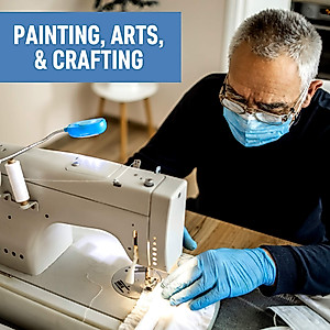 Dre Health Powder Free Disposable Nitrile Gloves - 100 Pack - Blue, Medium