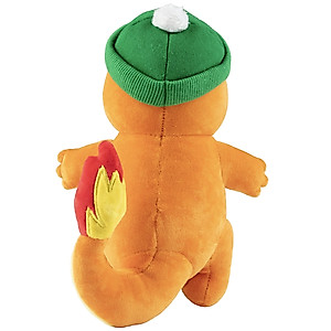 Pokémon 8" Charmander Plush with Winter Hat Accessory - Officially Licensed - Generation 1 Starter - Stuffed Animal Toy Figure - Gift Kids, Boys, Girls - 2+