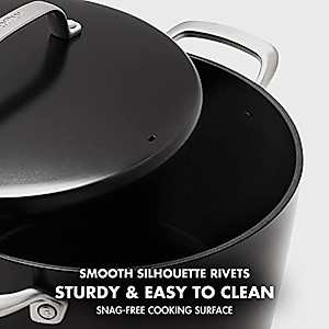 GreenPan GP5 Hard Anodized Advanced Healthy Ceramic Nonstick, 8QT Stock Pot with Insulated Lid, PFAS-Free, Induction, Dishwasher Safe, Oven & Broiler Safe, Black