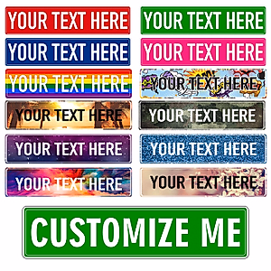 Custom Signs - Custom Street Signs 18" x 4" Personalized Gifts for Men, Outdoor Aluminum Metal Sign, Road Signs, Man Cave, Personalized Street Signs