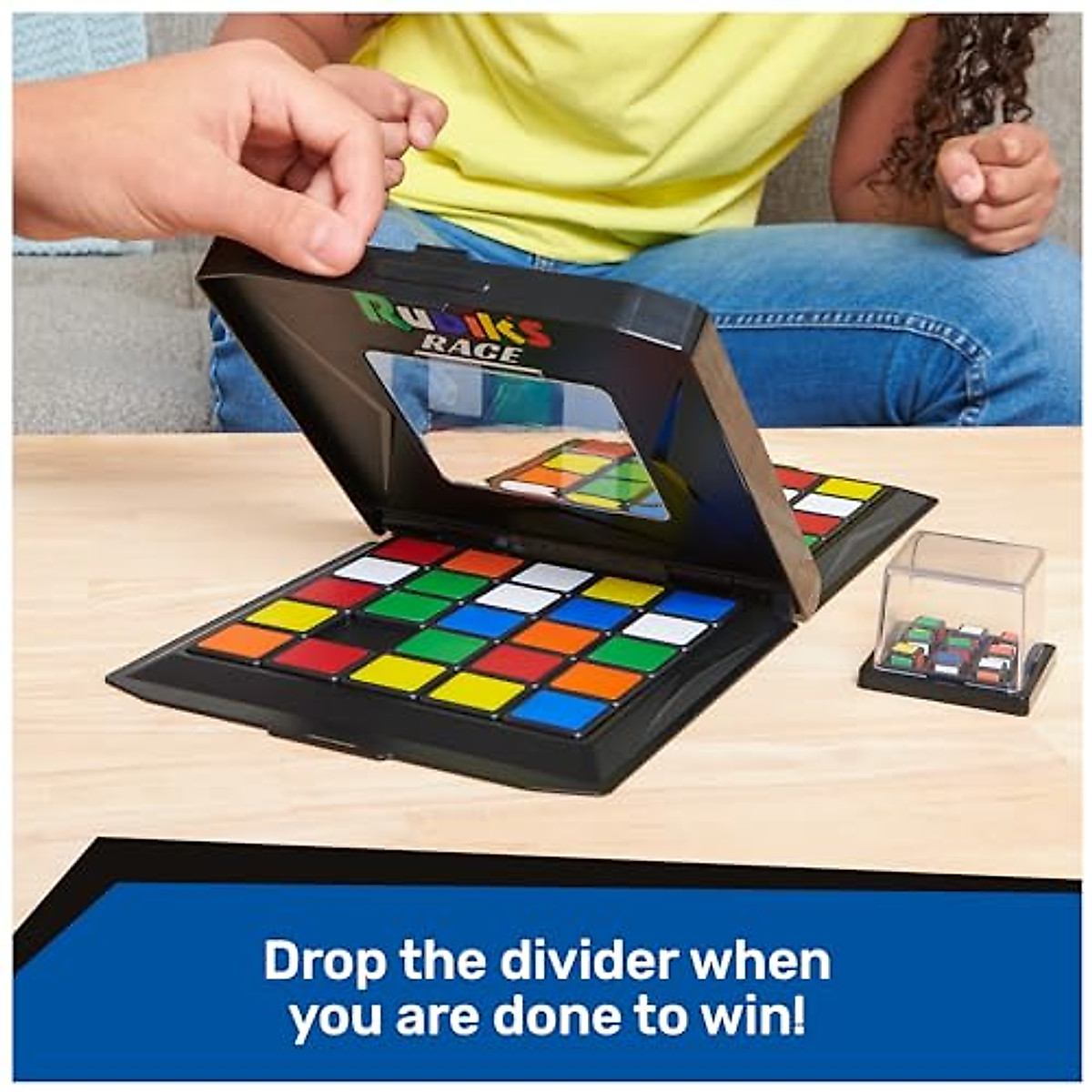 Rubik’s Race, Classic Fast-Paced Strategy Sequence Brain Teaser Travel Board Game Two-Player Speed Solving Face-Off for Adults & Kids Ages 7 and up