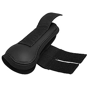 N/A Adjustable Horse Leg Boots, Horse Front Leg Guards, Rear Boots, Rubber Protective Gear, Equestrian Equipment