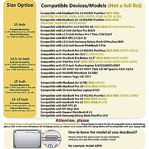 HYZUO 13.3-14 Inch Laptop Sleeve Case Compatible with MacBook Pro 14 M2/M1 Pro/Max A2779 A2442 2021-2023, MacBook Air 13 Inch 2010-2017, with Accessory Bag-Olive Yellow