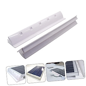 MARMERDO 2pcs Solar Panel Support Caravan Boat Solar Panel Bracket Soundbar Bracket Rv Solar Panel Bracket Solar Panel Mounting Brackets Roof Panels Marine White Abs Windshield