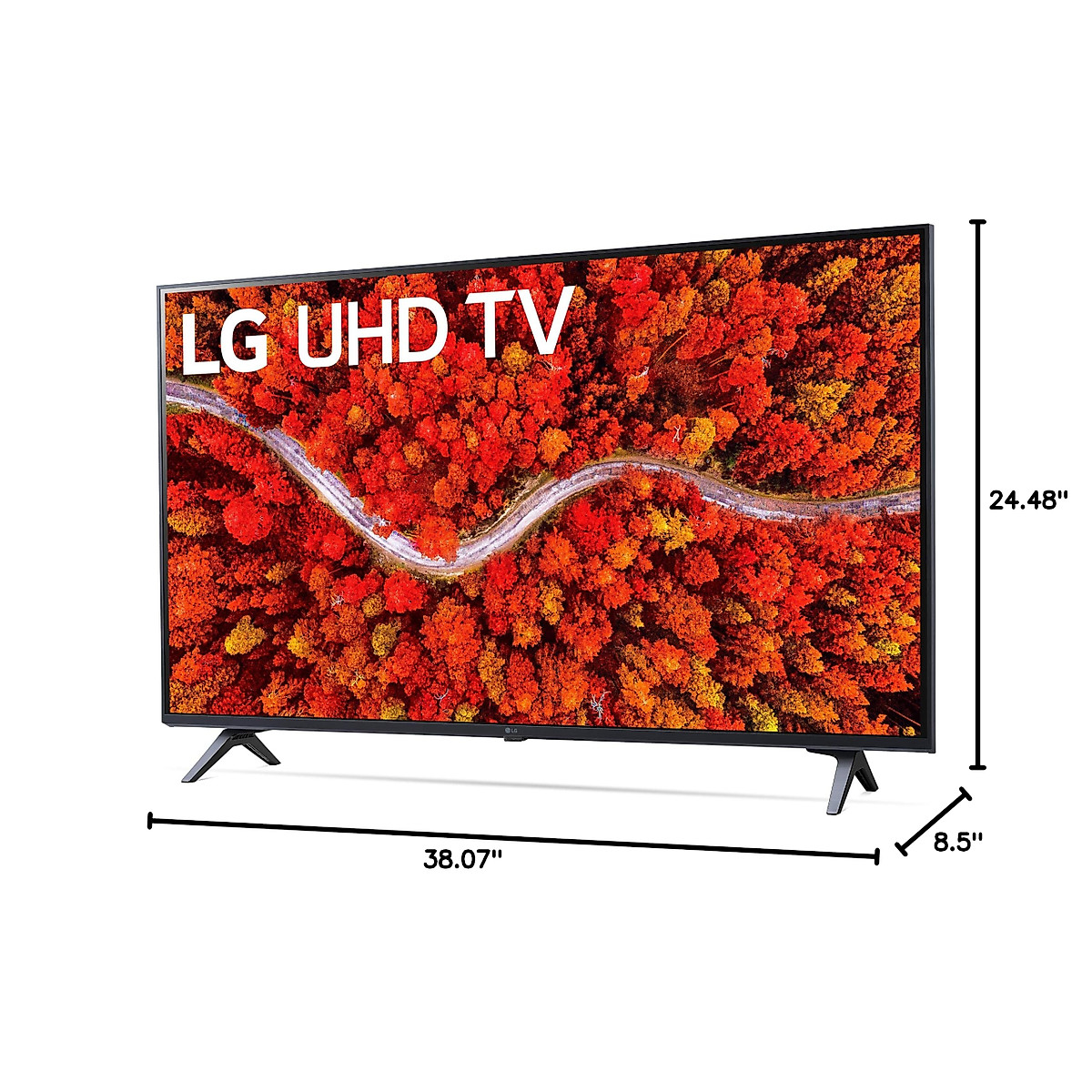 LG 80 Series 43” Alexa Built-in, 4K UHD Smart TV, Native 60Hz Refresh Rate, Dolby Cinema, Director Settings, Gaming Mode, with Magic Remote (43UP8000, Old Model)