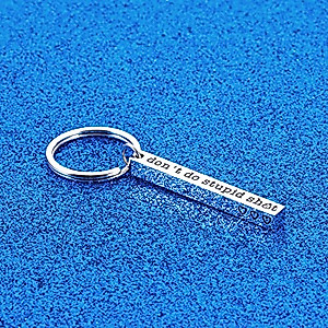 Stocking Stuffers for Teen Boys Girl Gift Ideas Christmas Gifts for Teenager Kids Son Daughter from Mom Dad Birthday Valentines Day Graduation Gifts for Him Her Women Men Don't Do Stupid St Keychain