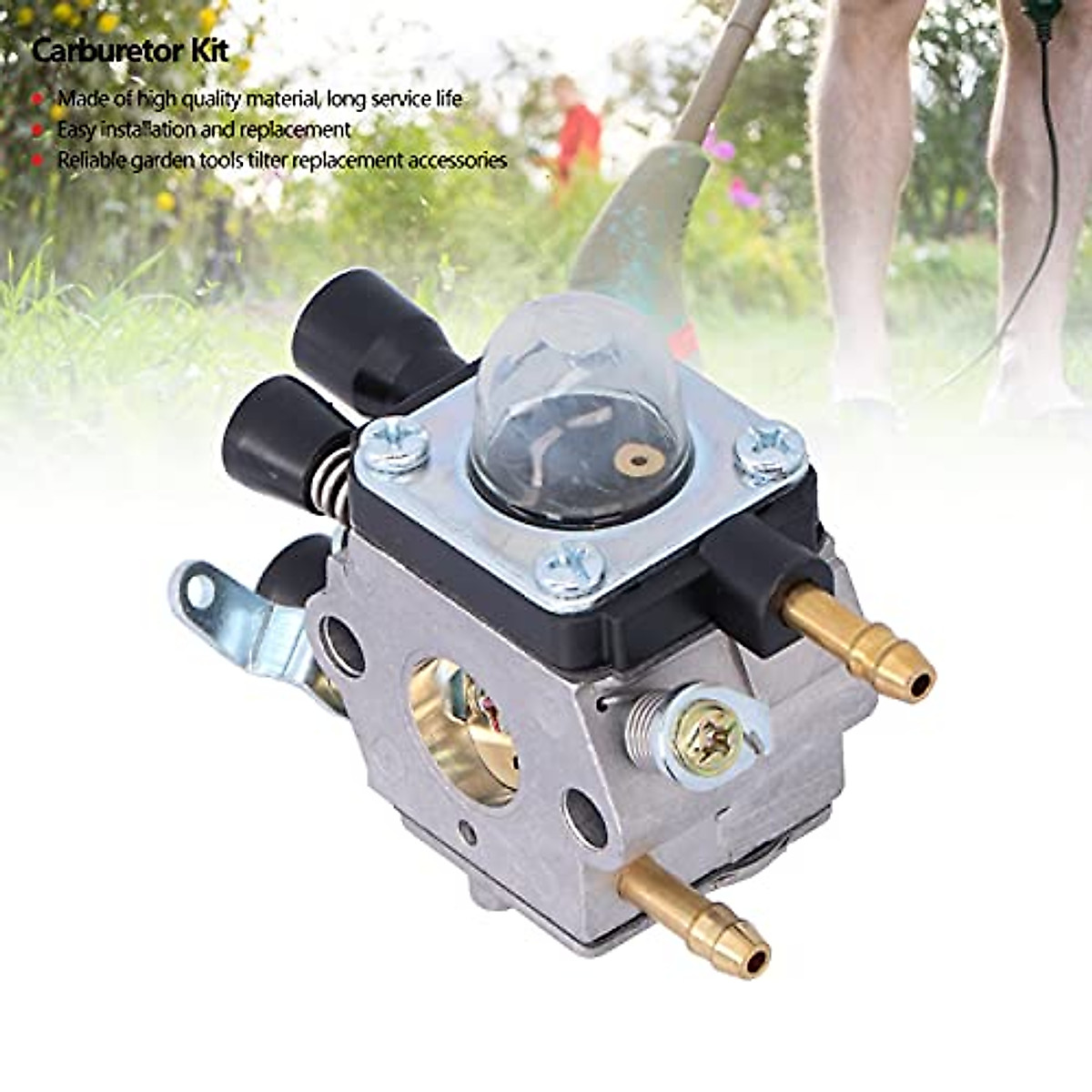 Carburetor Kit, Easy to Replace Carburetor Kit Replacement Aluminum for Garden Tool Trimmer Replacement Accessories for Trimmer
