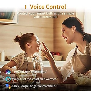 Refoss Smart Bulbs Works with Apple HomeKit, Color Changing Smart Light Bulbs Compatible with Siri, Alexa and Google Home, A19 LED Bulb, E26 Fitting, 2700K-6500K Dimmable, 9W 810 Lumens, 2 Pack