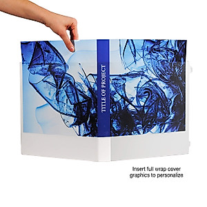 UniKeep Case - 1.5 inch Spine - with Clear Overlay - No Rings - Pack of 3