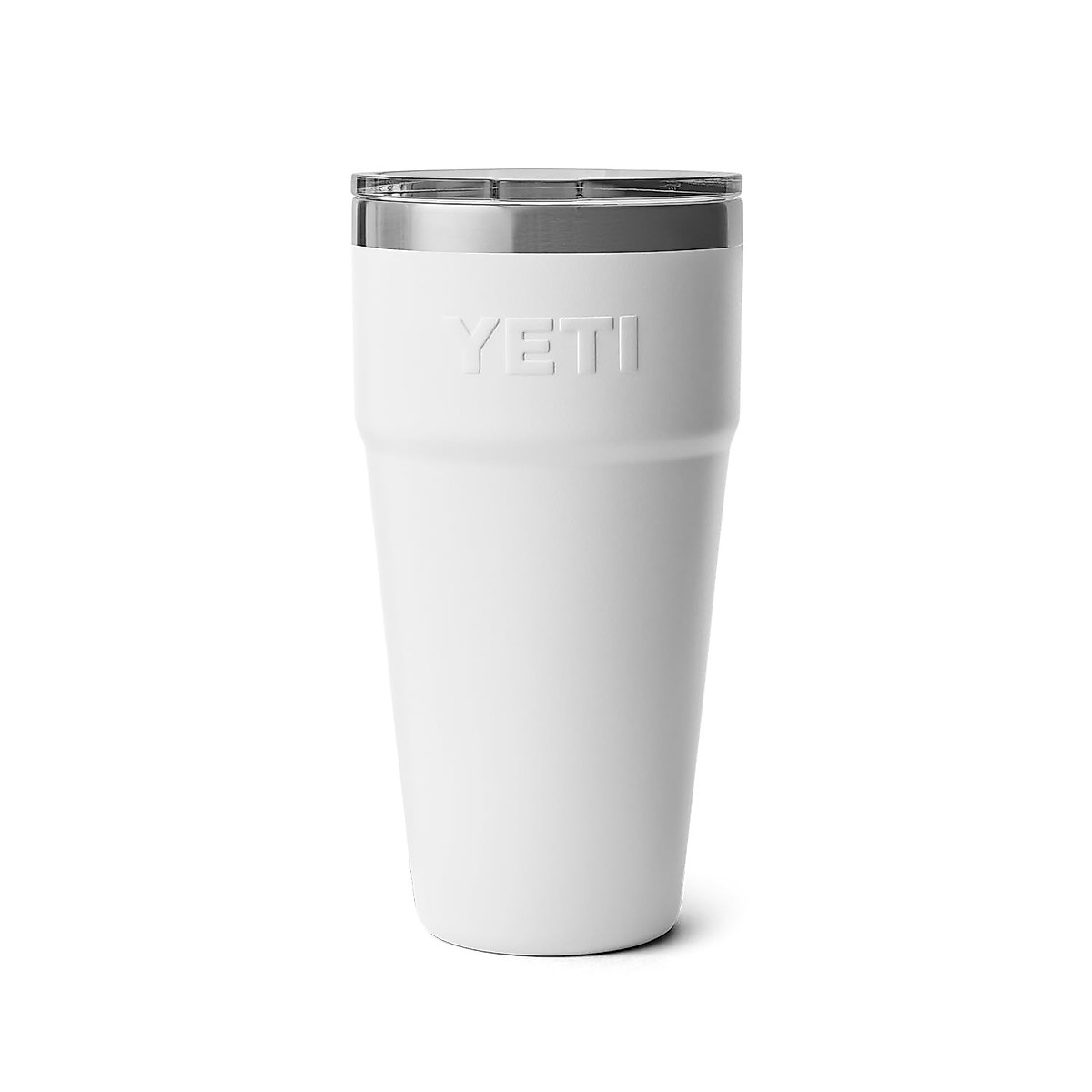 YETI Rambler 30 oz Stackable Tumbler, Stainless Steel, Vacuum Insulated with MagSlider Lid, White