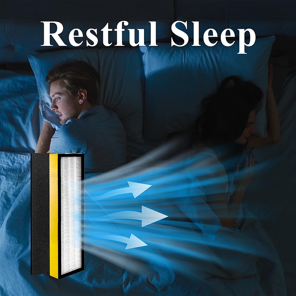 4 Pack HEPA Filter B FLT4825 Replacement for Air Purifier Filter, Fit AC4825 AC4300 AC4800 AC4900 AC4850, Premium HEPA Filter and 8 Activated Carbon Pre-Filter by TOMOON