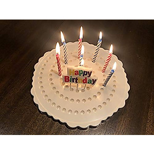 Birthday Candle Board, Birthday Candle Holder, Celebration Board - A Clean and Germ-Free Way to Celebrate with Birthday Candles, Red Orange