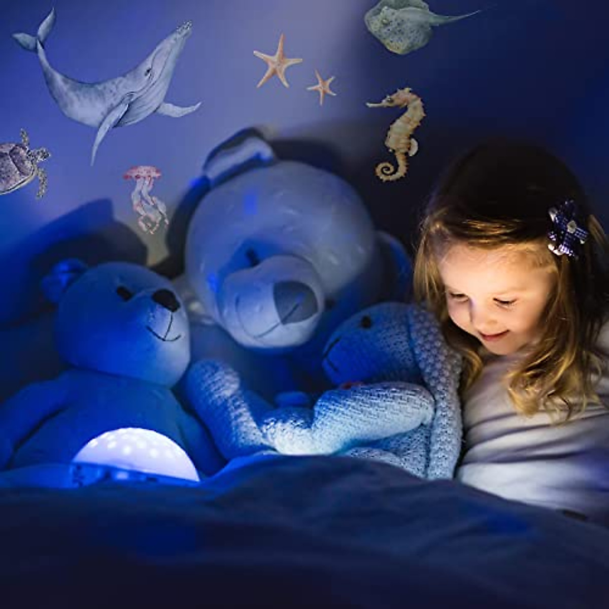 4 Pcs Slide Projector Torch Projection Light Projector Toy Flashlight Educational Learning Bedtime Night Light for Kids Dinosaur Space Ocean Nature Animal (176 Images, 22 Themes)