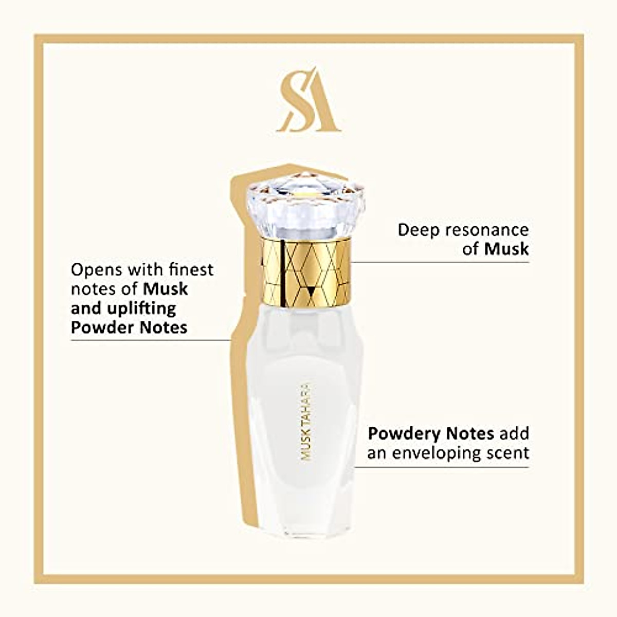 Swiss Arabian Musk Tahara For Unisex - Luxury Products From Dubai - Long Lasting Personal Perfume Oil - A Seductive, Exceptionally Made, Signature Fragrance - The Luxurious Scent Of Arabia - 0.4 Oz