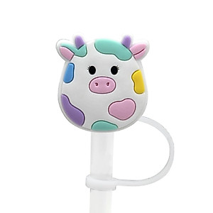 Funny Silicone Straw Topper fit Stanley 30&40 Oz,Straw Cover Cap for Stanley, Cute Straw Cover Kids Themed Party Gifts Decoration,Drinking Straw Tip Covers for Stanley(1777-45-46-47-49)