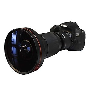 230° X21 Wide Angle FISHEYE Lens for Canon EOS Rebel SL1 1300D T6 T5 6D 60D 80D+ OPTURA HD Micro Fiber Cloth