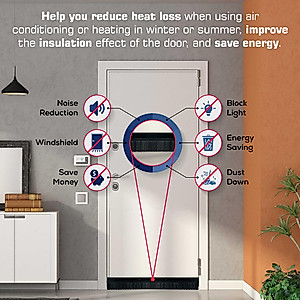 Brush Sweep Door Sweep with 1" Aluminum Holder and 1 1/2" Black Brush (4 FT Black)