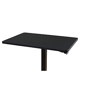 Studio Space Mobile, Portable Laptop Desk Cart with Pneumatic Height Adjustments for Home Office & School, 27", Black