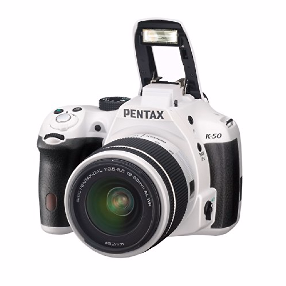 Pentax K-50 16MP Digital SLR Camera Kit with DA L 18-55mm WR f3.5-5.6 Lens (White)
