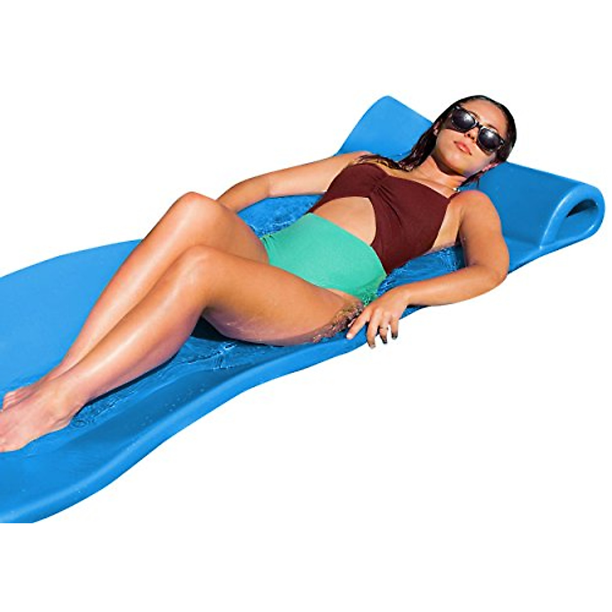 Texas Recreation Sunray 1.25-in Thick Swimming Pool Foam Pool Floating Mattress, Bronze