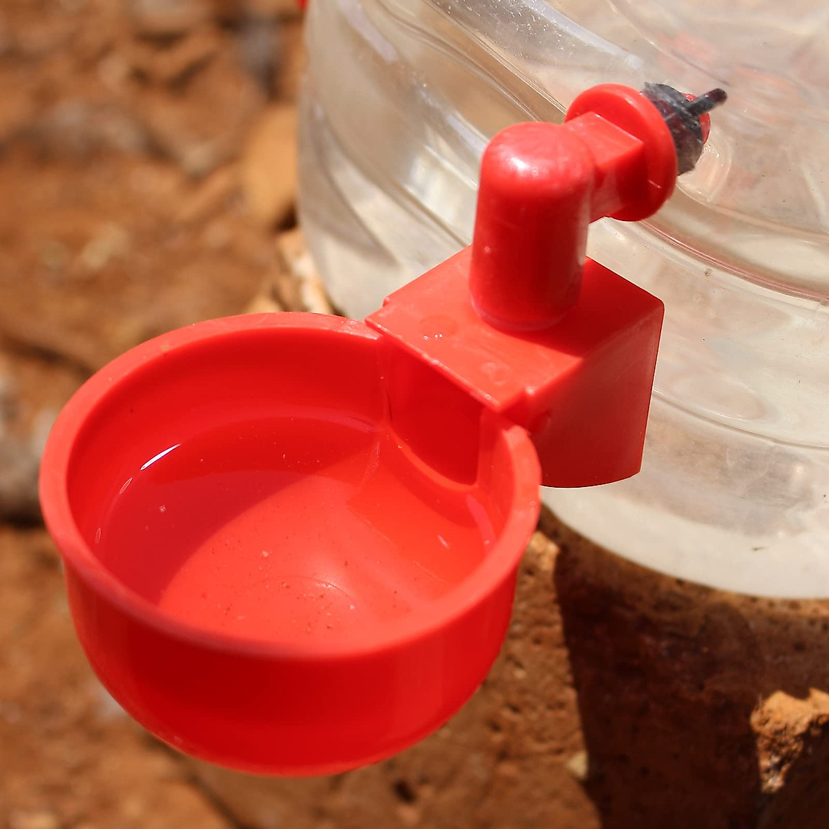 Chicken Water Cups, 6pcs Automatic Chicken Water Feeder, Poultry Waterer Kit Suitable for Chicks, Duck, Goose, Turkey and Bunny, 6-Pack